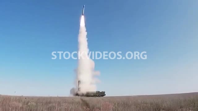 Russian Zircon Hypersonic Missile Takeoff Military Rocket Launcher