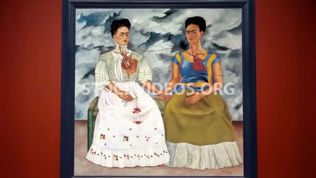 The Two Fridas artist Frida Kahlo 1939 movement Surrealism Museo de ...