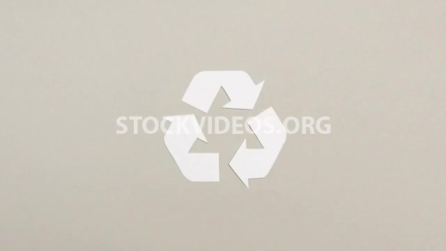 Recycling symbol animated, recycle sign animation